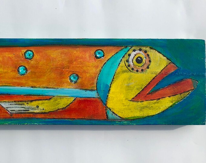 Robert the Timber Fish, Wooden Fish, Painted Fish, Painted Wooden Fish ...