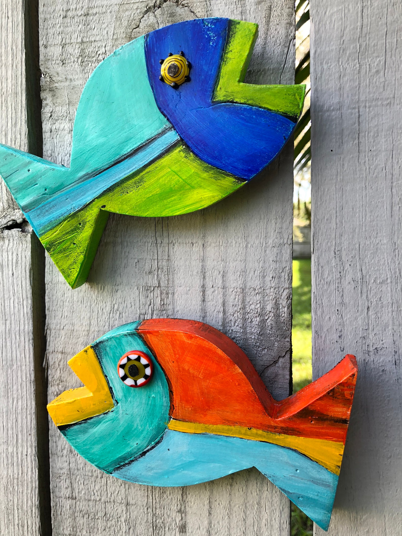 Painted Wooden Fish, Wooden Fish, Painted Fish, Fishing, Barracuda ...