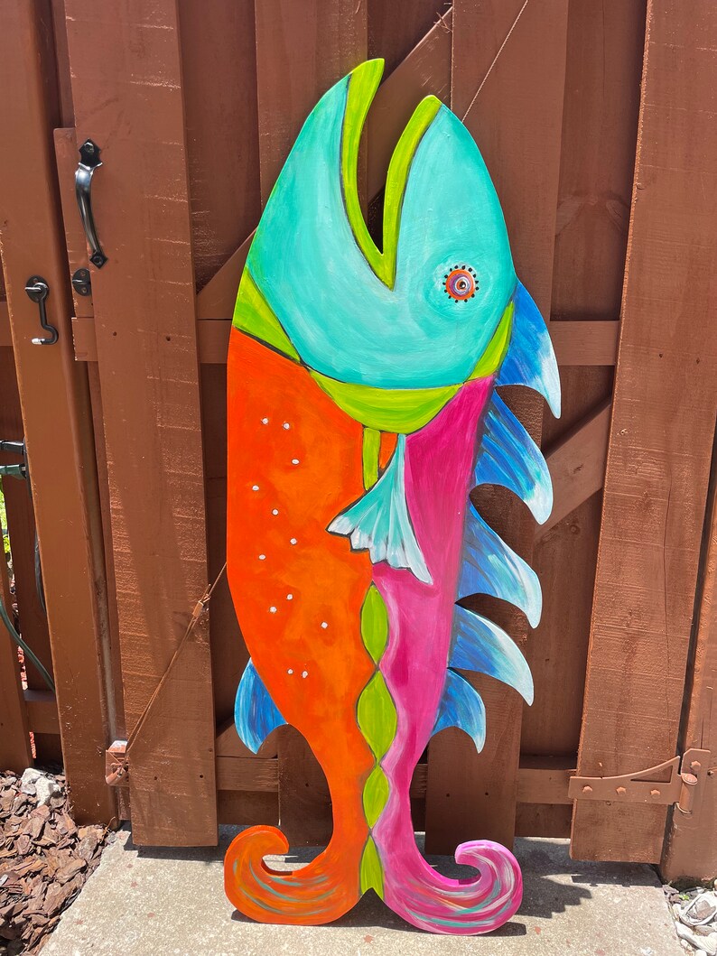 Fish Wall Hanging is a Perfect Gift for Fisherman. Wooden - Etsy