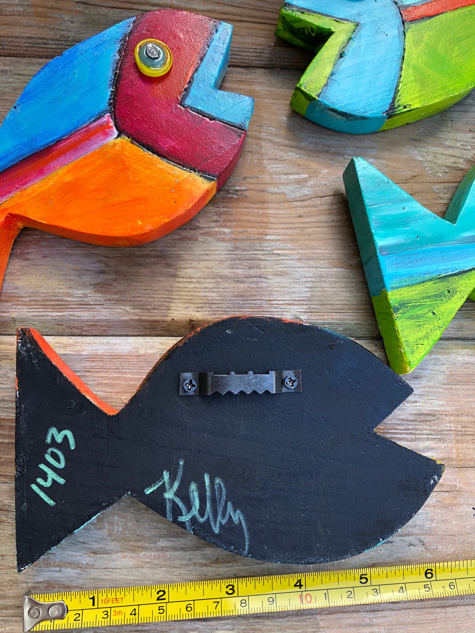 Painted Wooden Fish, Wooden Fish, Painted Fish, Fishing, Barracuda ...