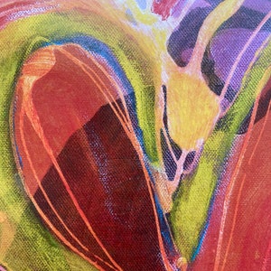 Just Love, Abstract Heart Print, Abstract Heart Painting, Abstract ...