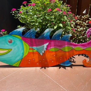 Fish Wall Hanging is a Perfect Gift for Fisherman. Wooden Fish ...