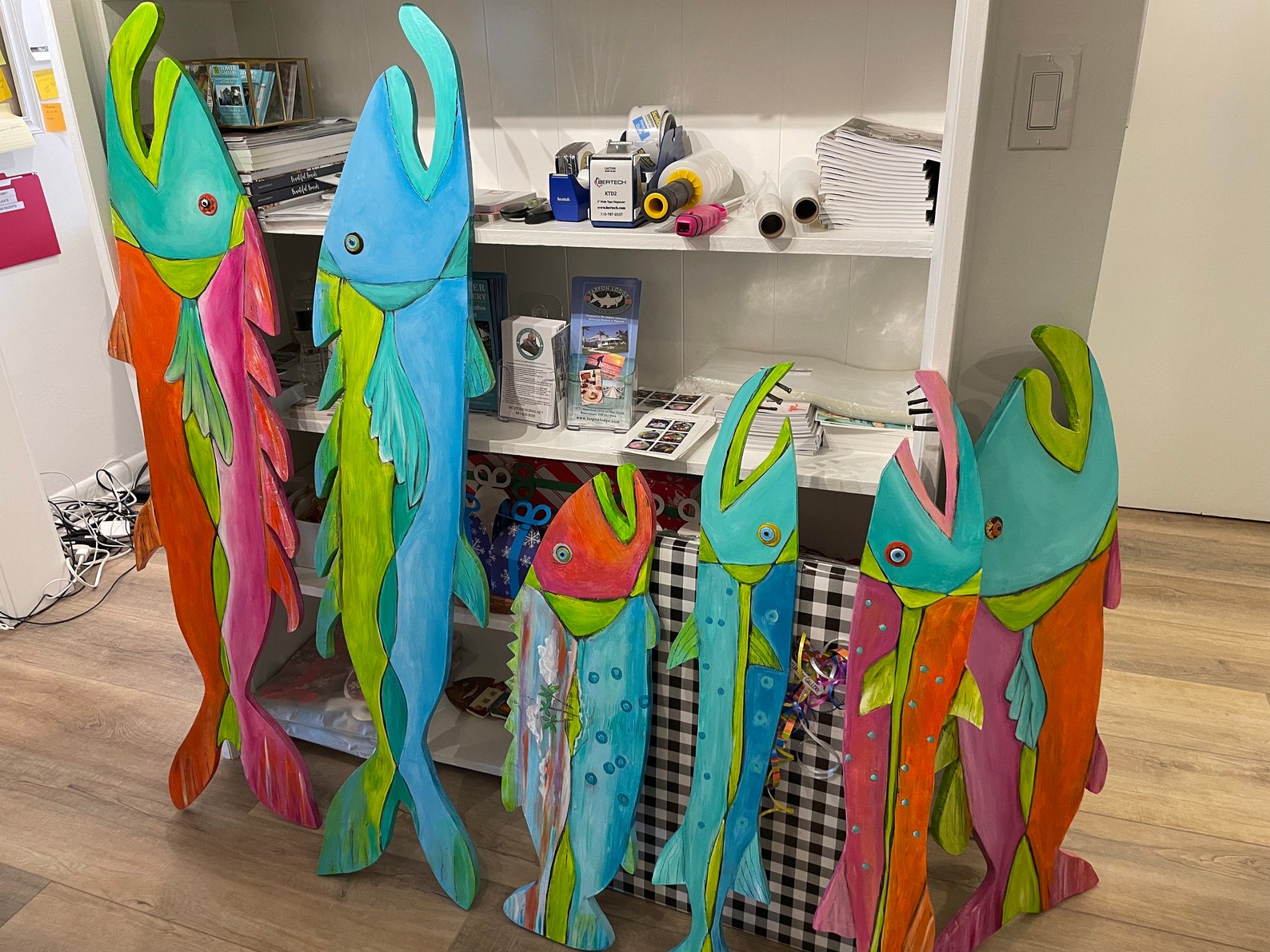 Fish Wall Hanging Nautical Fish Decor Wooden Fish Painted - Etsy