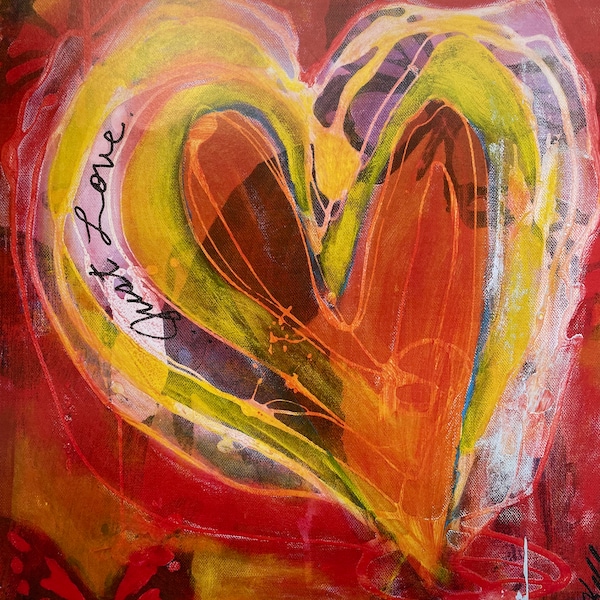 Abstract Heart Art - Etsy