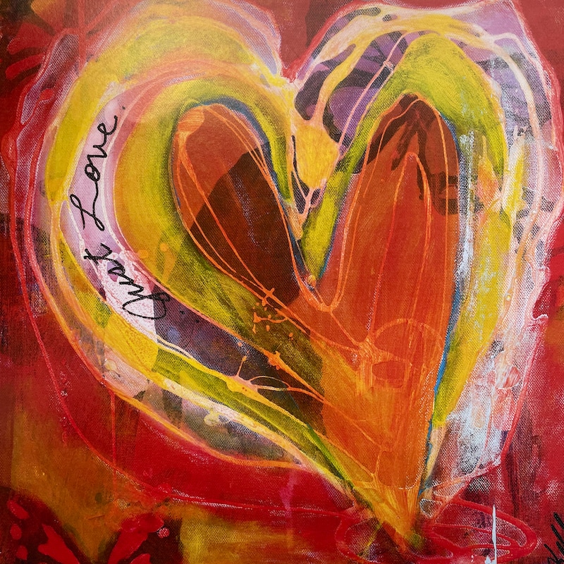 Abstract Heart Art - Etsy