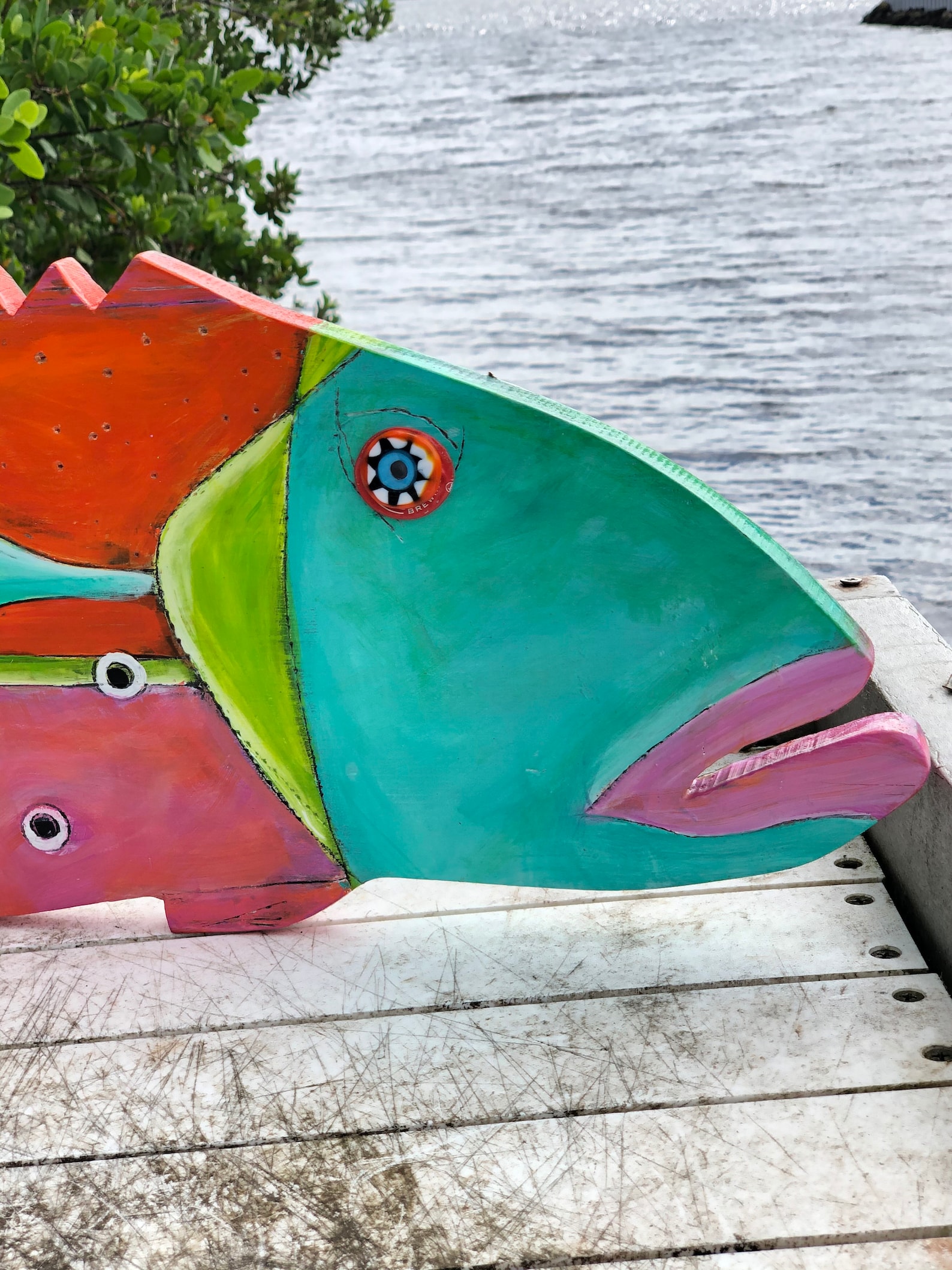 Painted Wooden Grouper Fish Wall Art: Coastal Beach Decor - Etsy