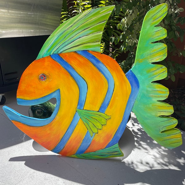 Wooden Fish Wall Decor - Etsy