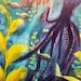 Mermaid and Octopus Print, Mermaid and Octopus Painting, Whimsical Wall ...