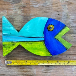 Painted Wooden Fish, Wooden Fish, Painted Fish, Fishing, Barracuda ...