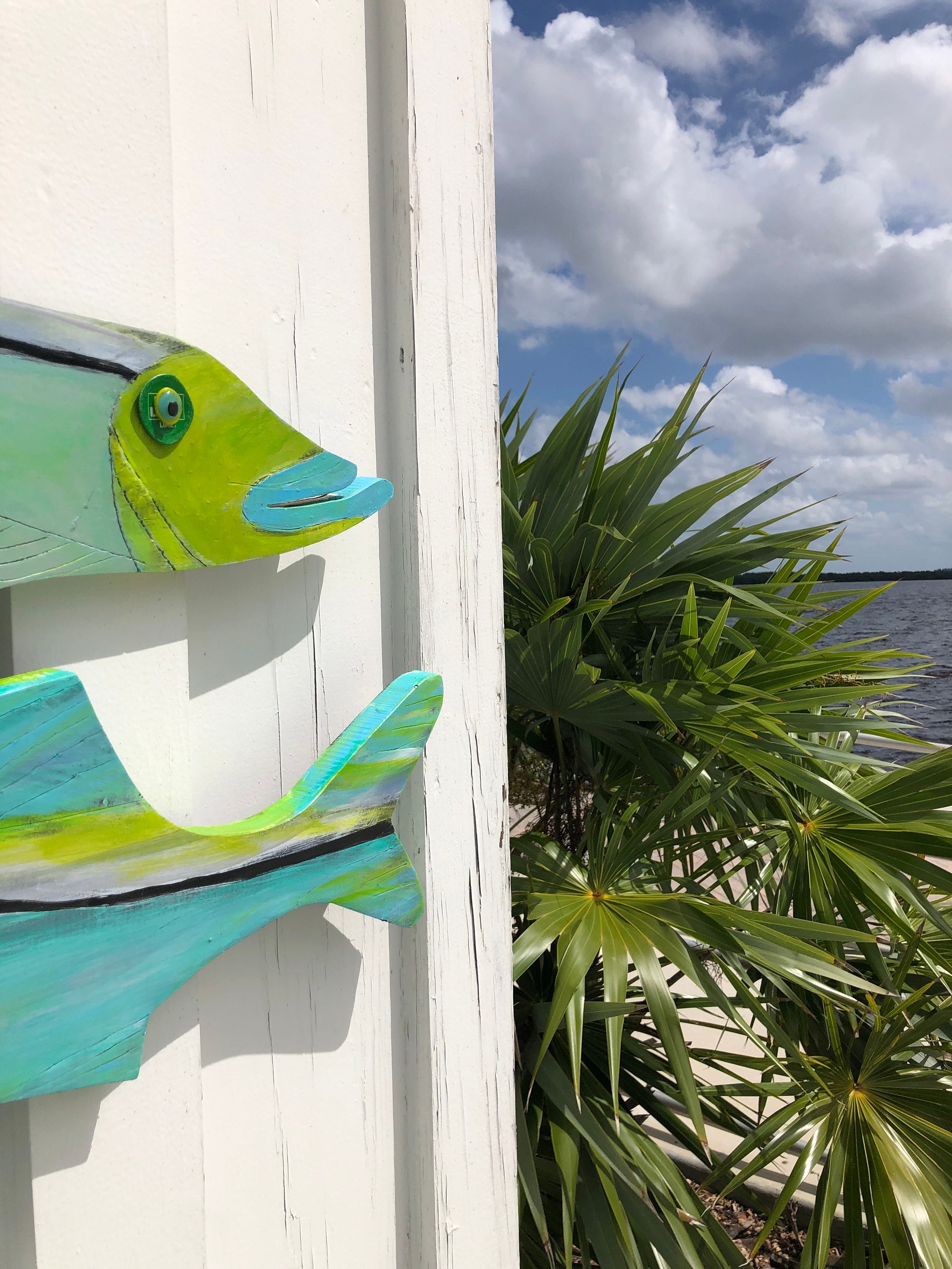 Painted Wooden Fish Wooden Fish Painted Fish Fishing | Etsy