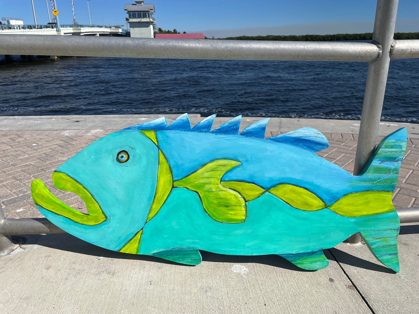 Fish Wall Hanging, Nautical Fish Decor, Wooden Fish, Painted Fish, Gift ...