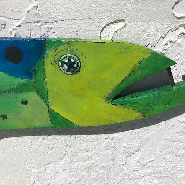 Painted Wood Fish - Etsy