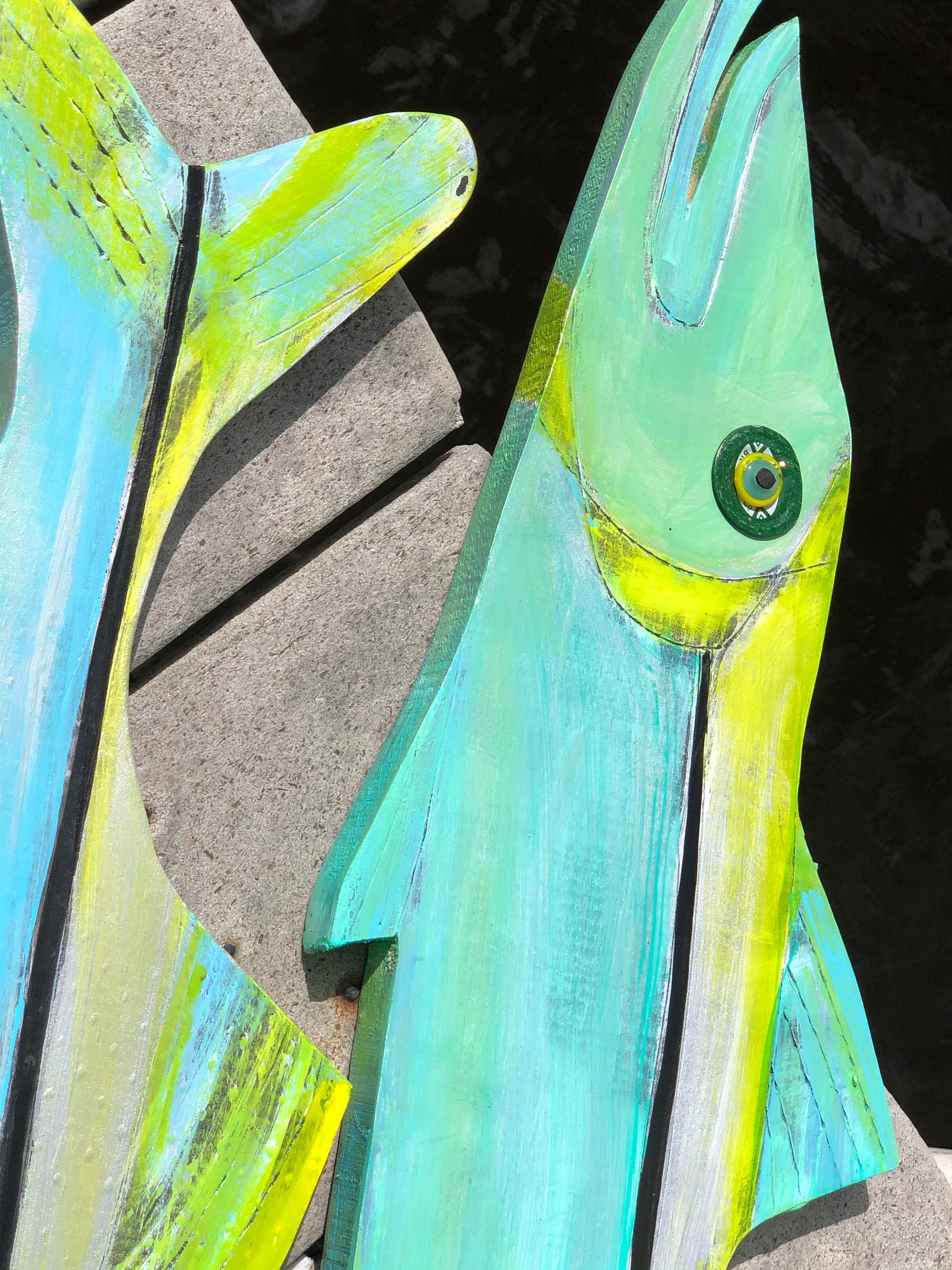 Painted Wooden Fish Wooden Fish Painted Fish Fishing - Etsy