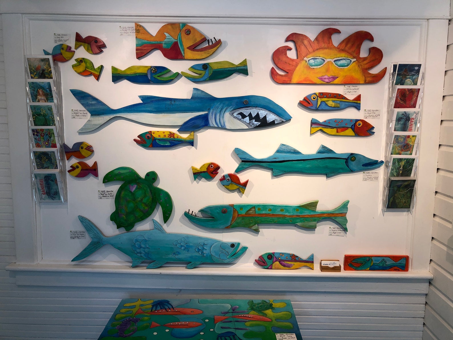 Shark Art Painted Shark Wooden Shark Shark Art Sharks Sea - Etsy