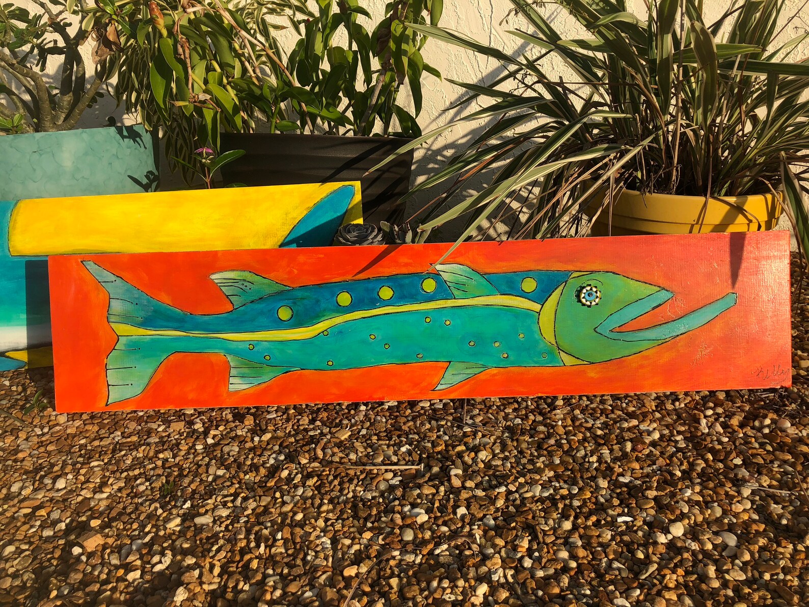 Painted Fish Wooden Fish Painted Wooden Fish Painted Fish | Etsy