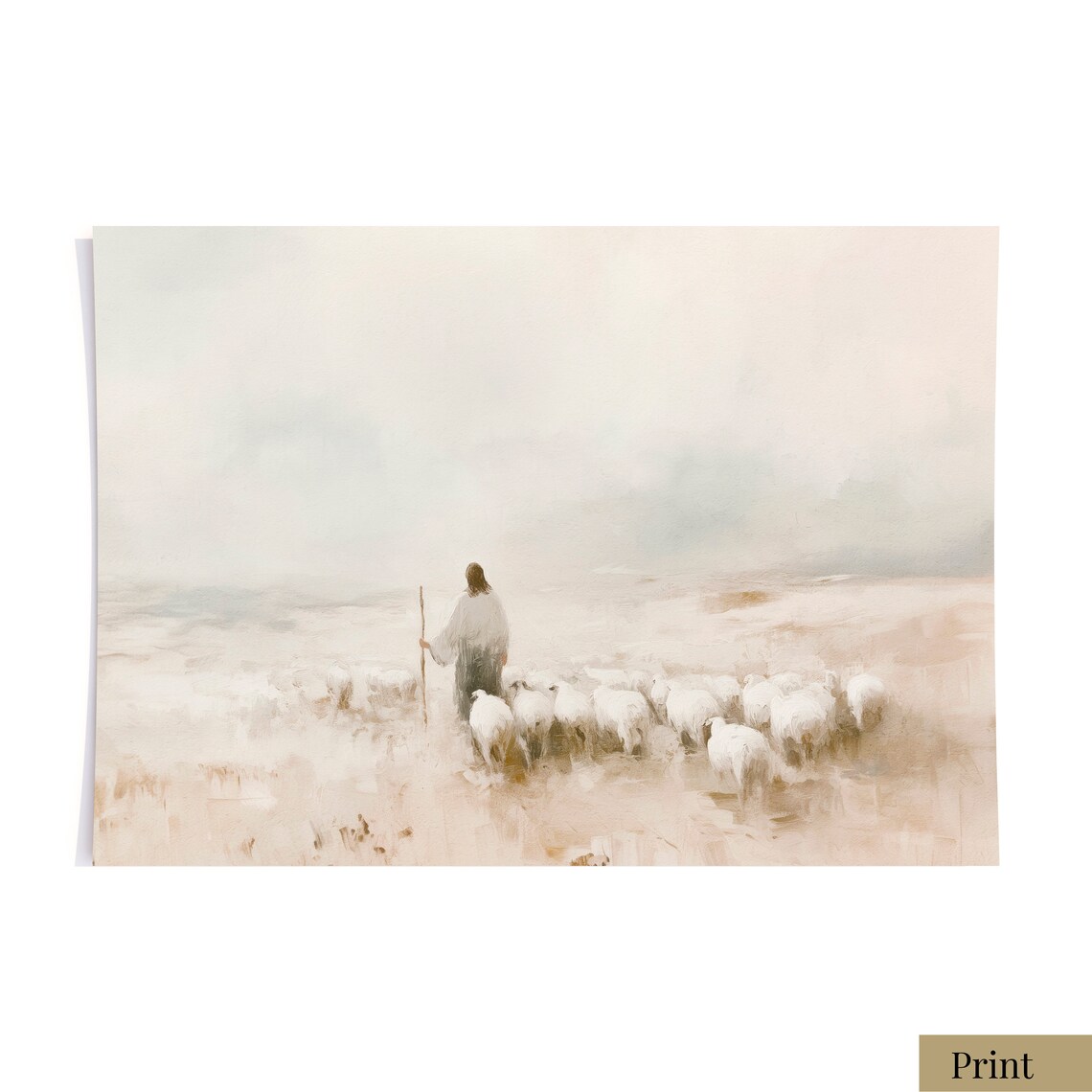Shepherd of My Soul - Christian Art, Jesus, Faith Art, Print or Canvas ...