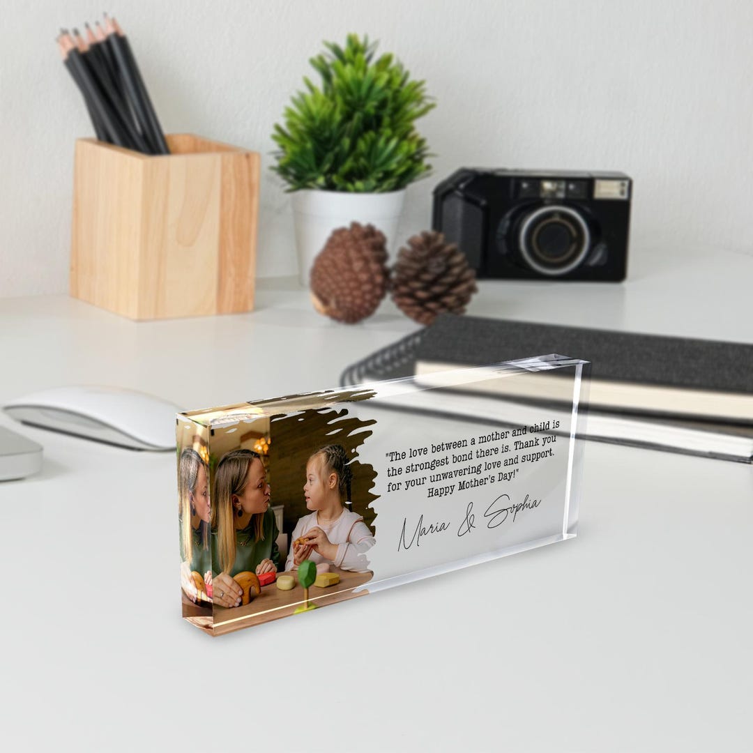 Desk Plaque, Acrylic Name Plate for Desk, Teacher Name Plate ...