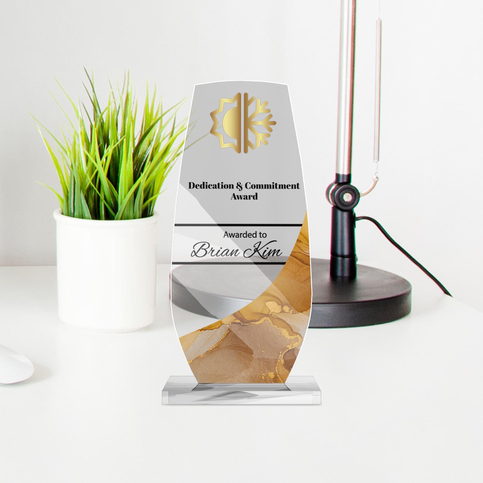Personalized Acrylic Employee Recognition Award: Custom Corporate ...