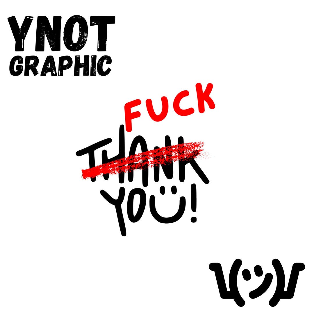 Instant Digital Download, Art Print, Salutation, Words, Thank You, FU ...