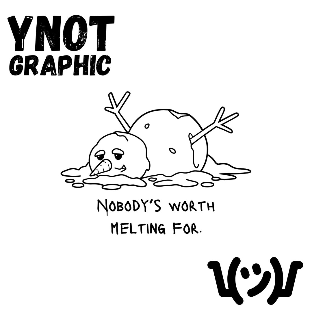 Instant Digital Download, Art Print, Stick Figure, Snowman, Frozen ...