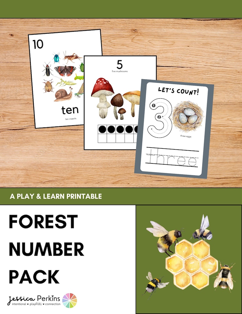 Forest Number Pack | Counting Worksheets for Preschool | Early Math ...