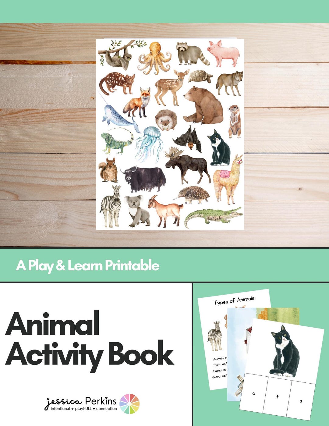 Animal Activity Book | Wildlife Learning Worksheets for Kids | Number ...