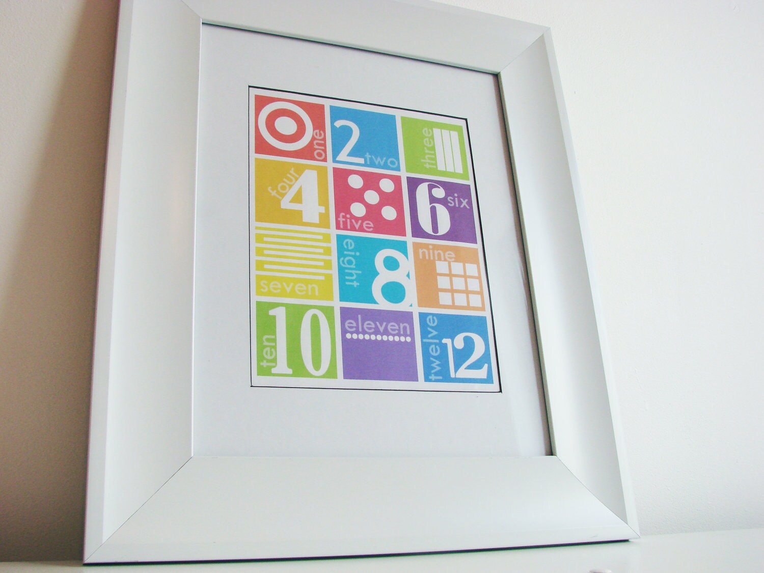Number Chart Modern Art Modern Montessori Home and Nursery - Etsy