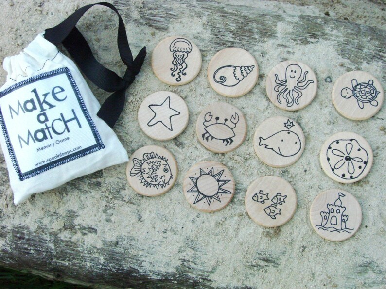 Beach Matching Game for Kids | Children's Memory Game | Montessori ...
