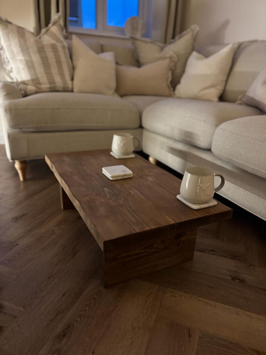 Rustic Table | Waney Edge | Coffee Table | Farmhouse | Hand Crafted ...