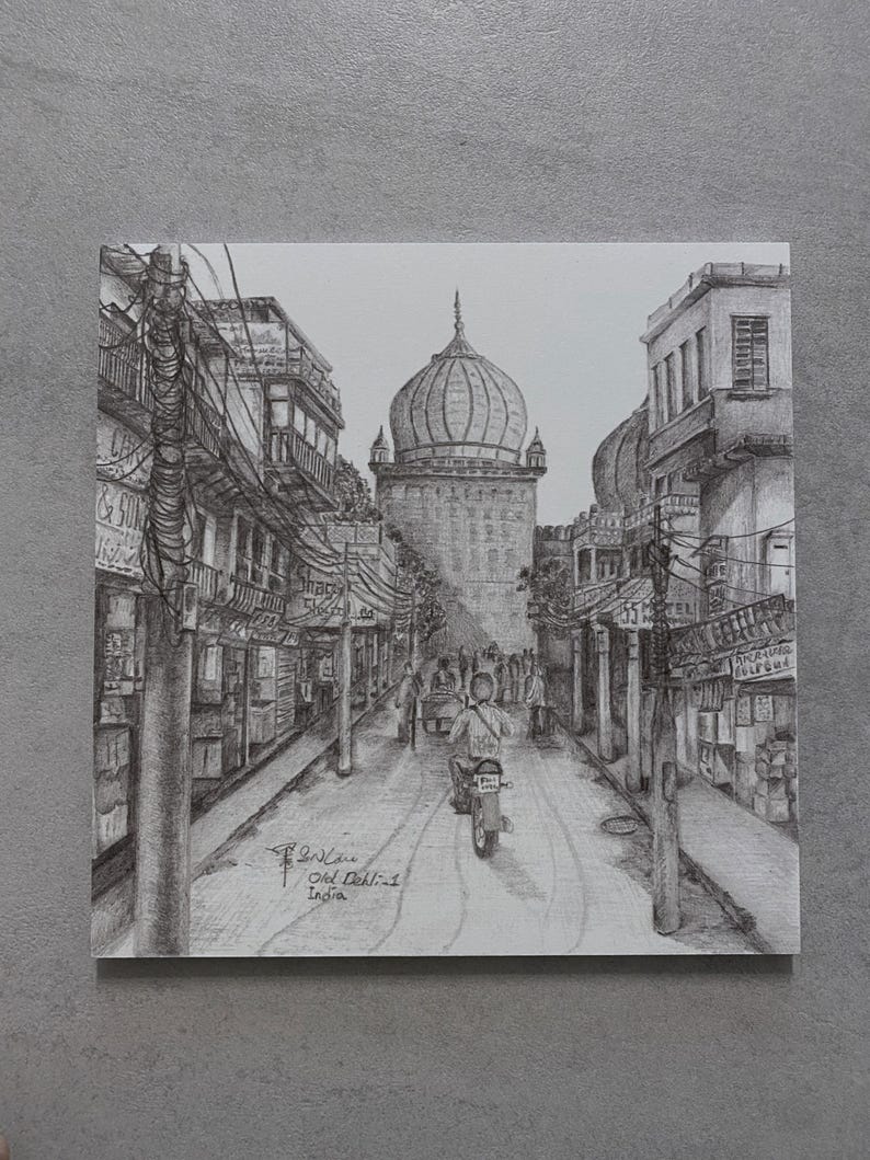 Old Delhi Historic Art Print - Etsy