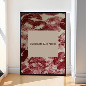 Kiss Poster, Kiss Art, Girly Print, Lips Print, Lips Poster, Kiss Wall ...