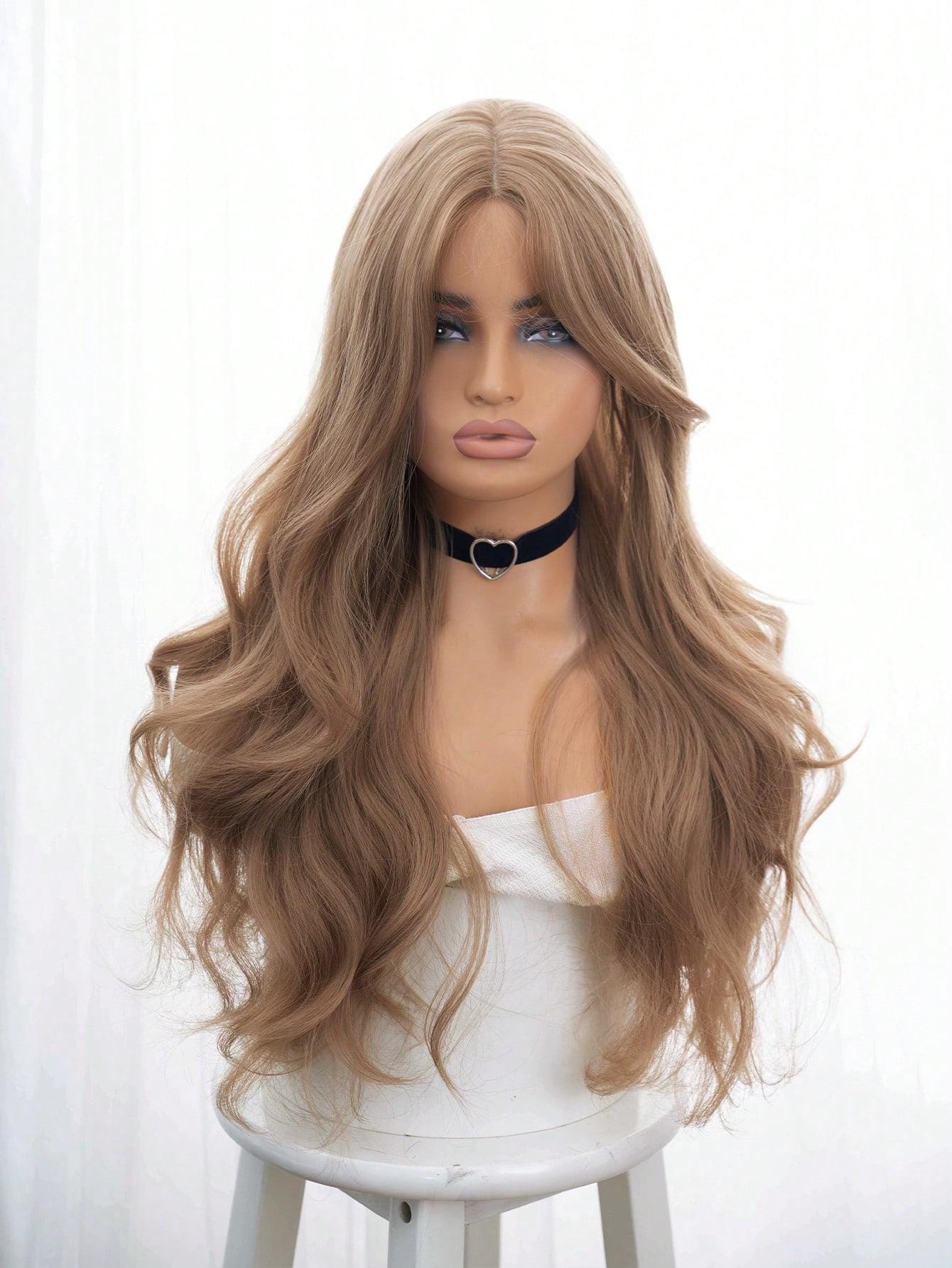 28 Inch Wavy Blonde Wigs, Long Blonde Wigs, Woman Blonde Wigs, Synthetic Wigs, Hair Wigs, Heat ...