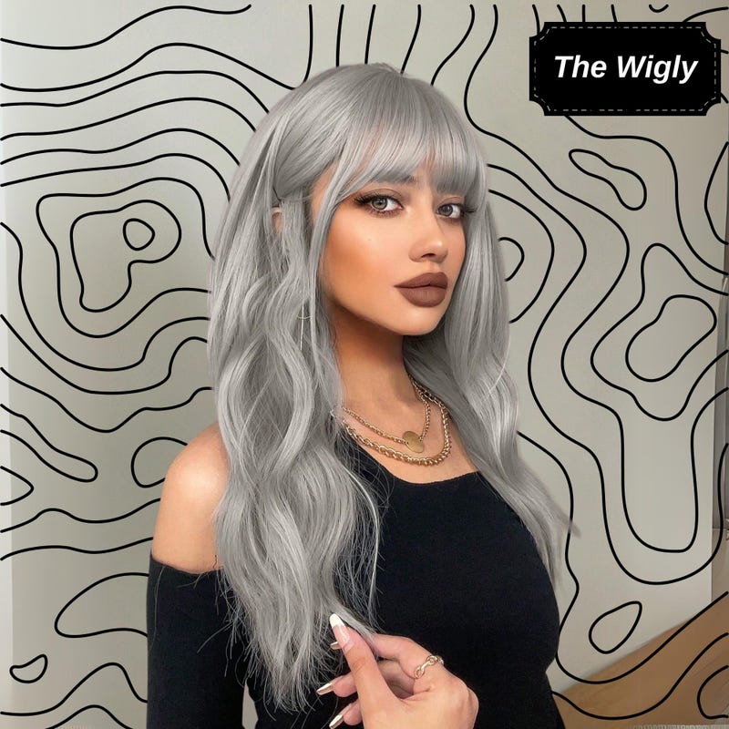Gray Wig - Etsy