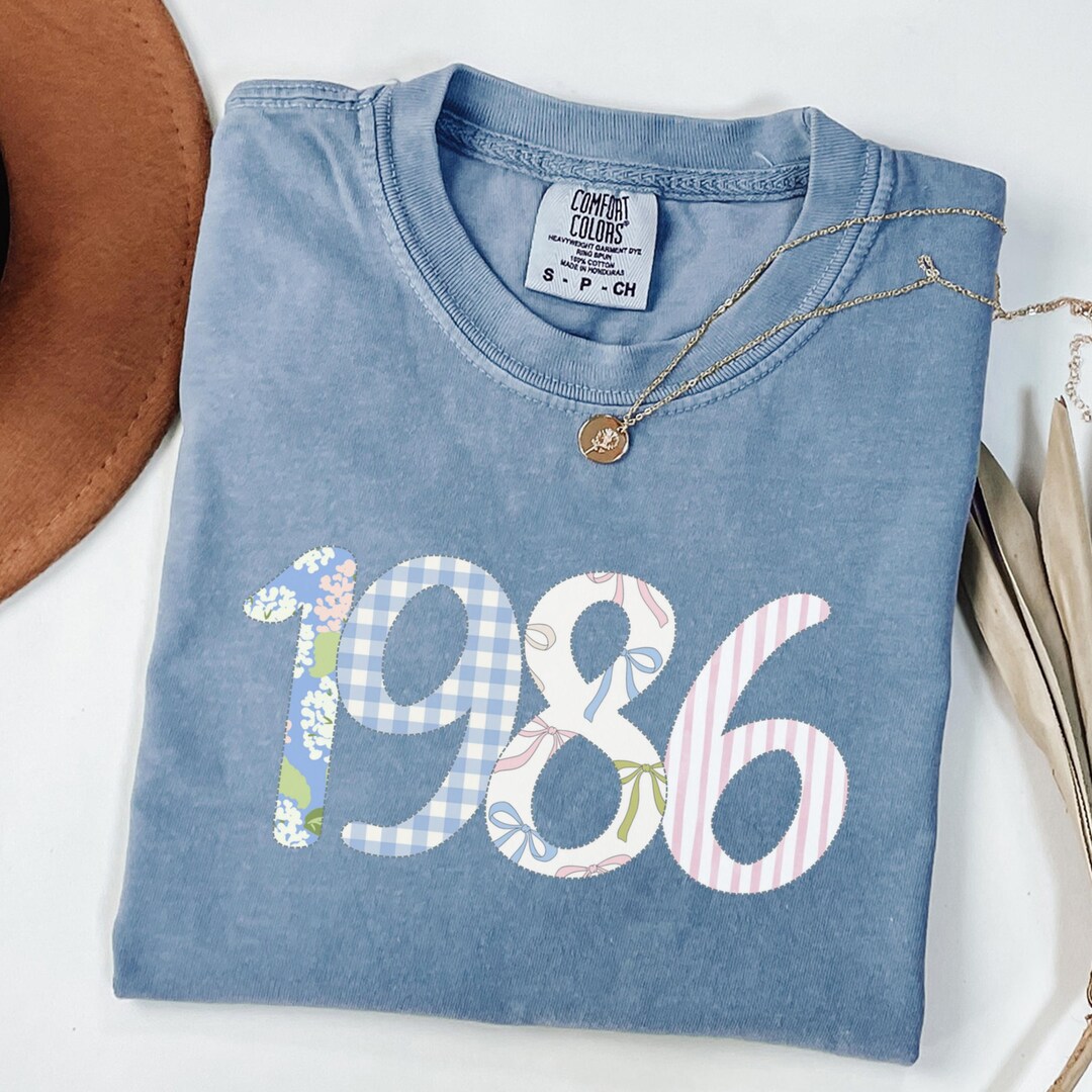 Comfort Colors 1986 Birthday T-shirt, Retro 40th Birthday Tee, Vintage ...