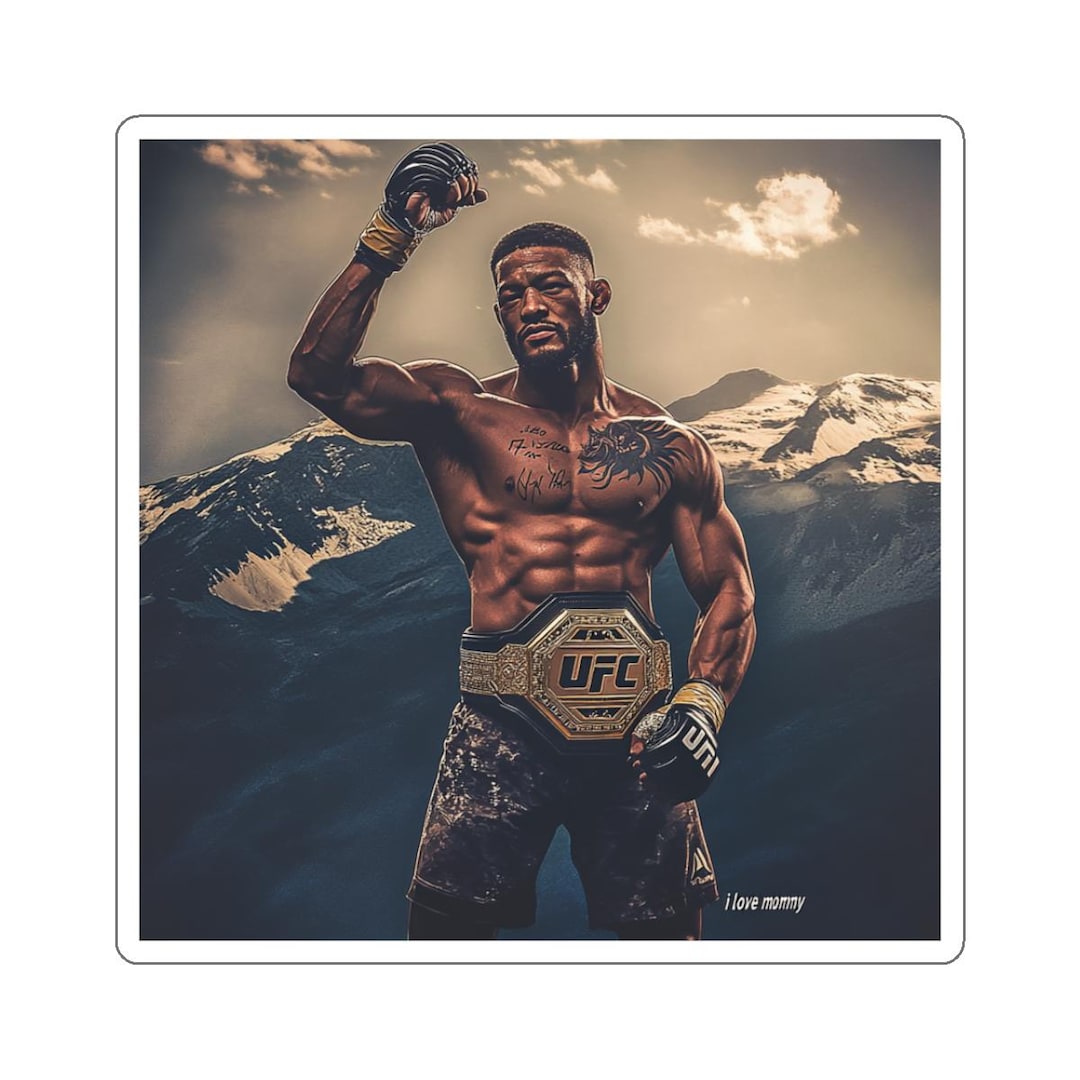 Champion UFC Stickers Motivational Sports Decals for Gym Lovers, Laptop ...