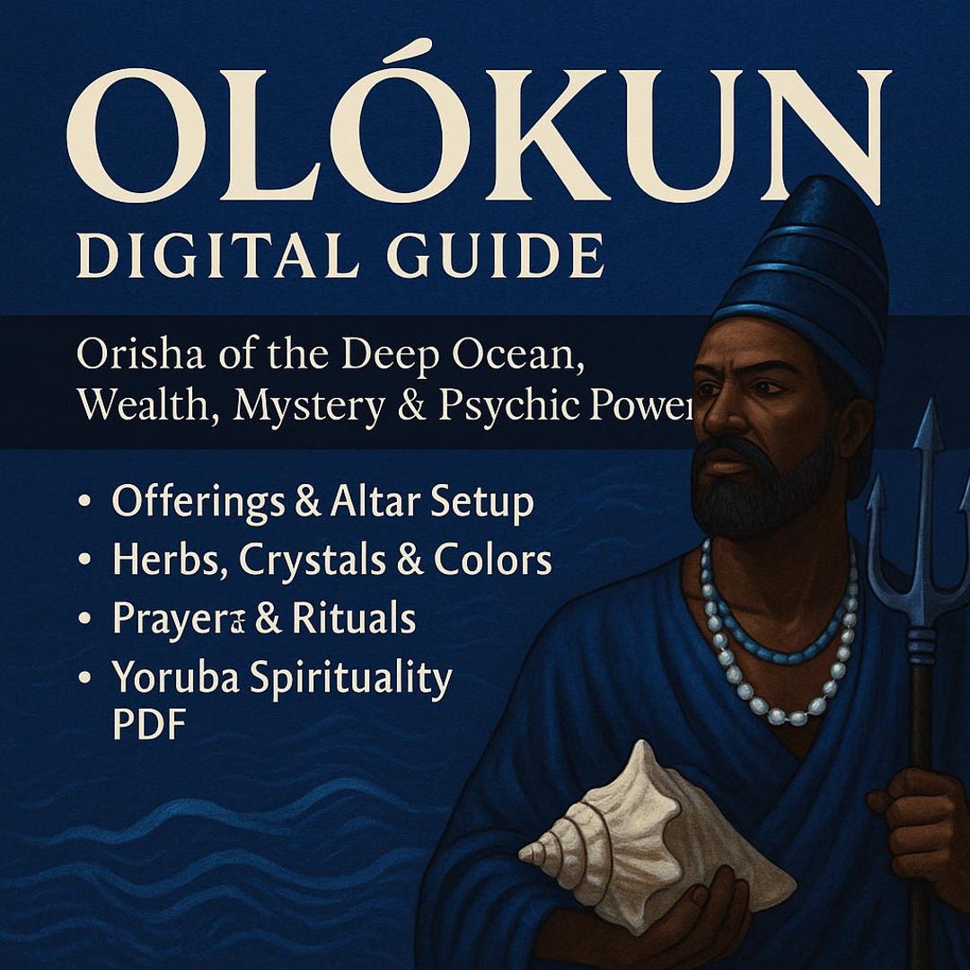 Olokun Digital Guide | Orisha of the Deep Ocean, Wealth, Mystery ...