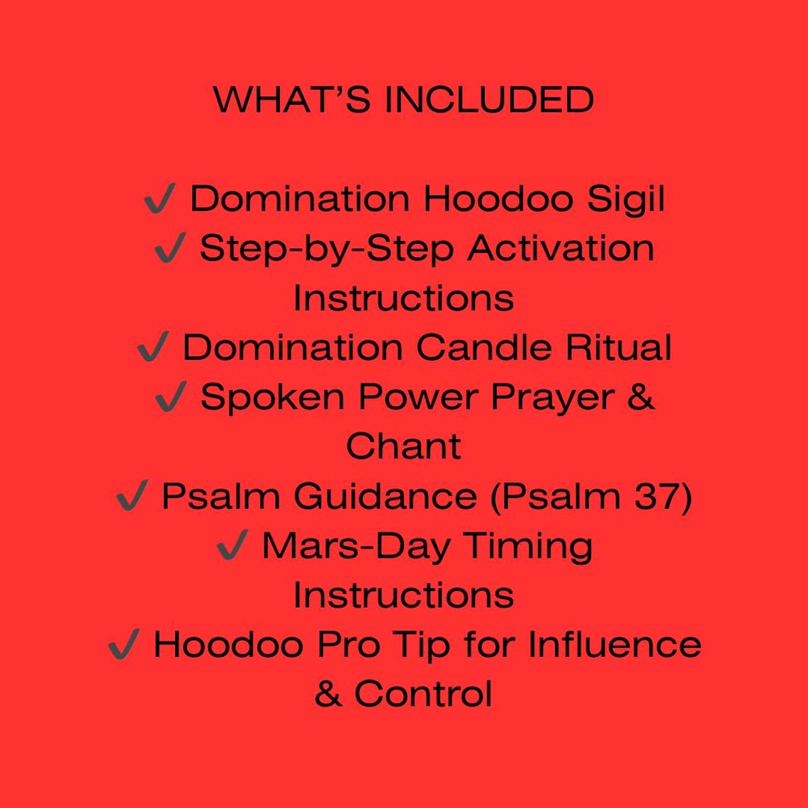 Domination Hoodoo Sigil | Command Respect, Gain Control & Influence ...
