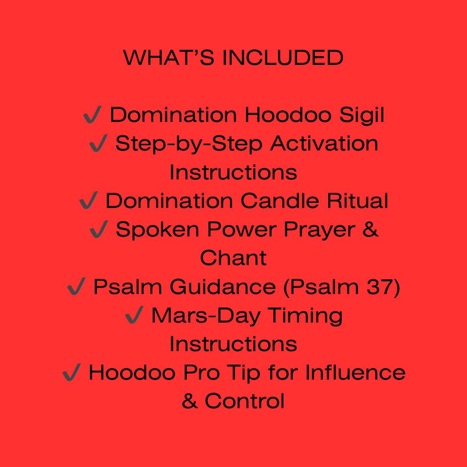 Domination Hoodoo Sigil | Command Respect, Gain Control & Influence ...