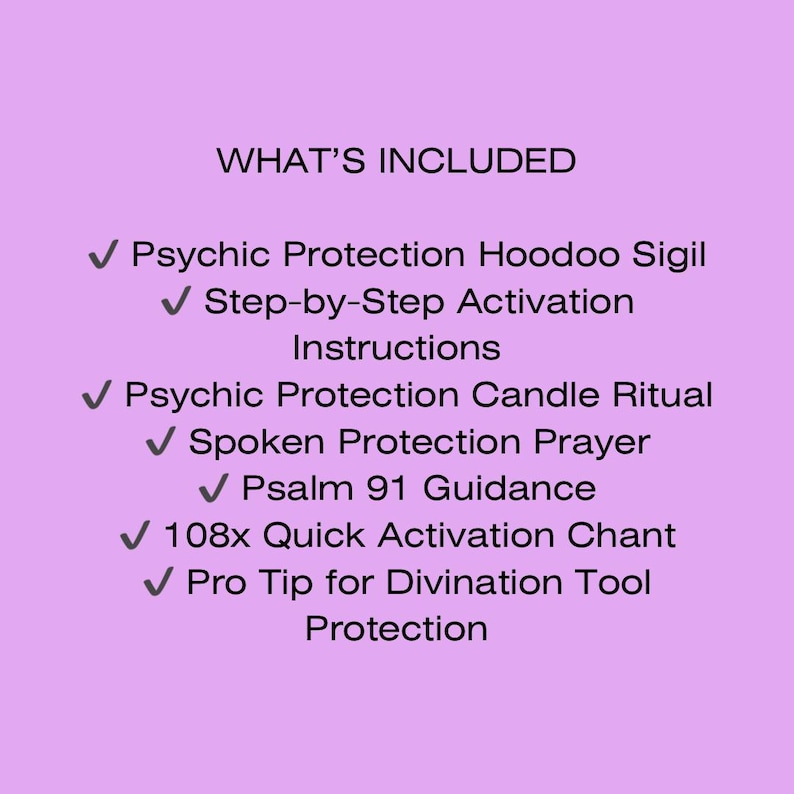 Psychic Protection Sigil | Shield Aura, Third Eye & Intuition | Block ...
