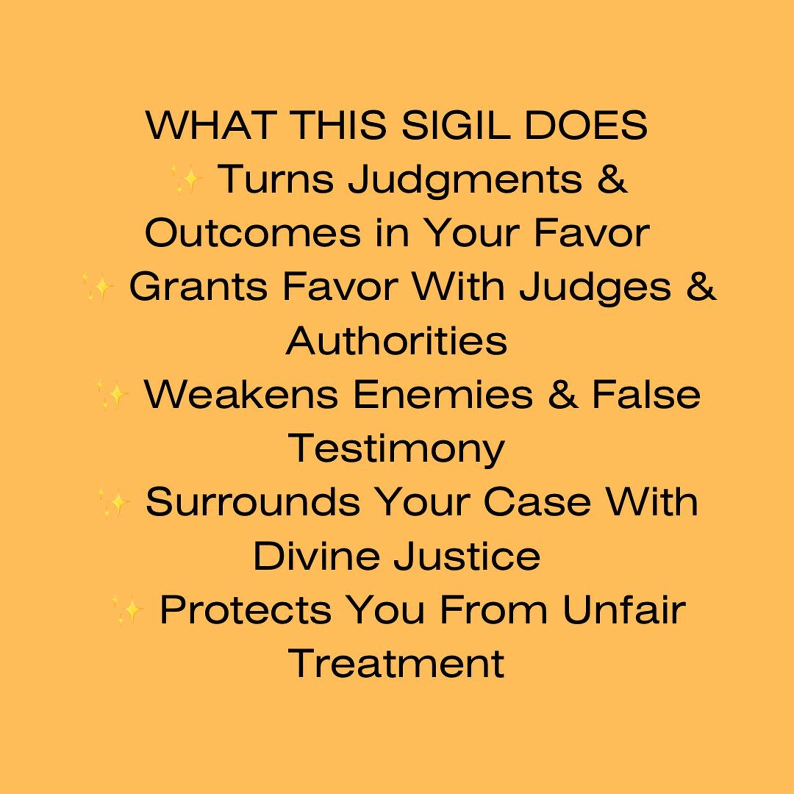 Court Case Hoodoo Sigil Bundle | Legal Victory, Justice & Favor | Win ...