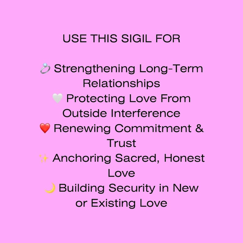 Fidelity Hoodoo Sigil | Loyalty, Faithfulness & Relationship Protection ...