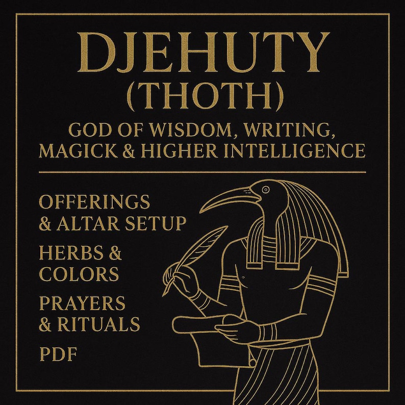 Thoth Djehuty Digital Guide | Kemetic God of Wisdom, Writing, Magick ...