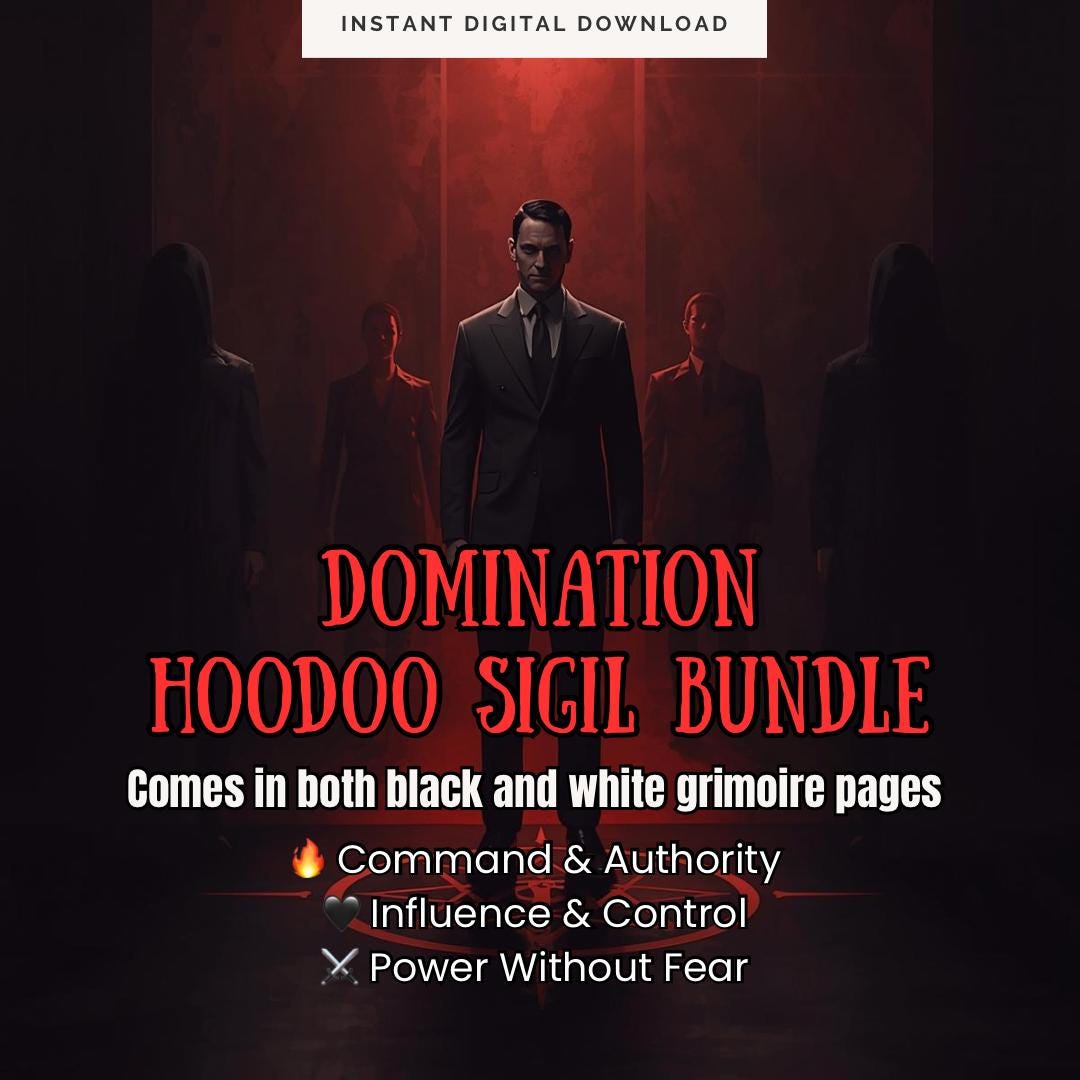 Domination Hoodoo Sigil | Command Respect, Gain Control & Influence ...