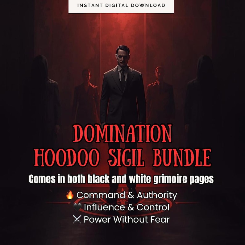 Domination Hoodoo Sigil | Command Respect, Gain Control & Influence ...