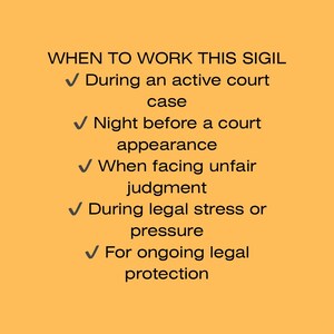 Court Case Hoodoo Sigil Bundle | Legal Victory, Justice & Favor | Win ...