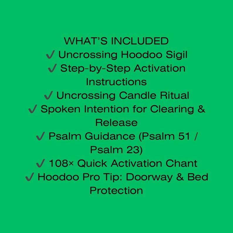 Uncrossing Sigil | Break Curses, Remove Bad Luck & Clear Crossed ...