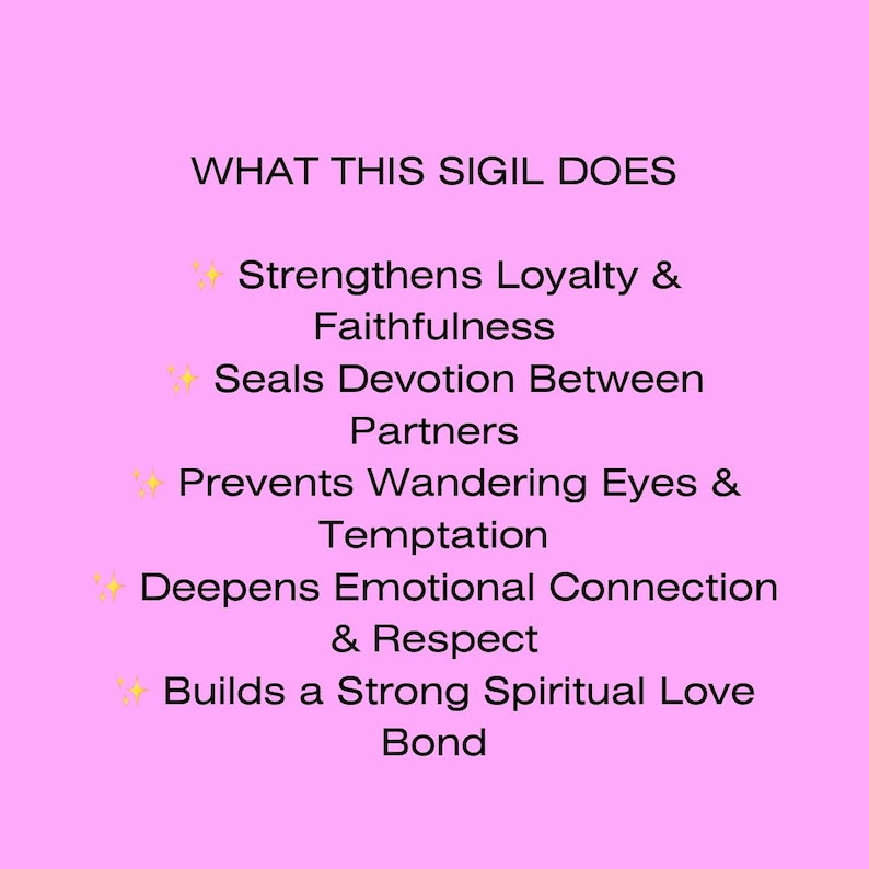 Fidelity Hoodoo Sigil | Loyalty, Faithfulness & Relationship Protection ...