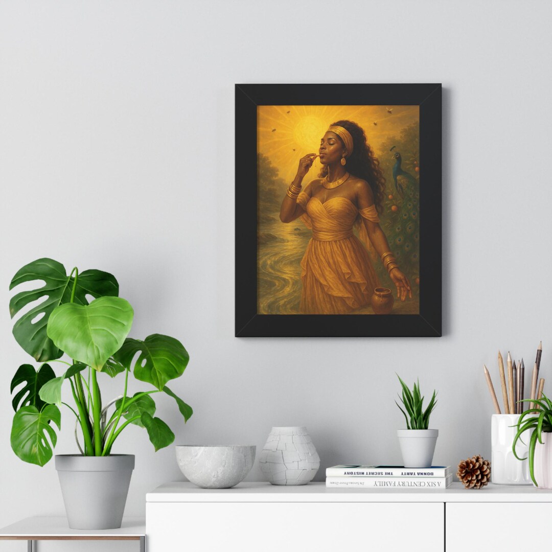 Vertical Poster, Orisha Goddess Oshun, Wall Art, Home Decor, Mythology ...