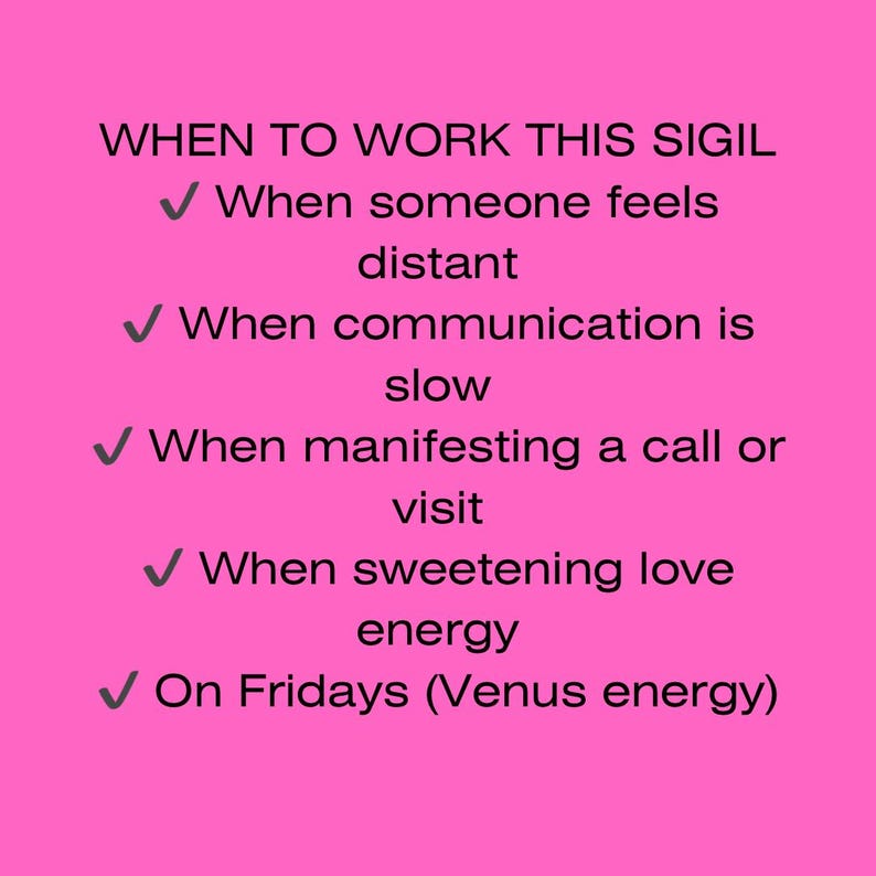 Come to Me Hoodoo Sigil Bundle | Love Attraction and Sweetening Spell ...