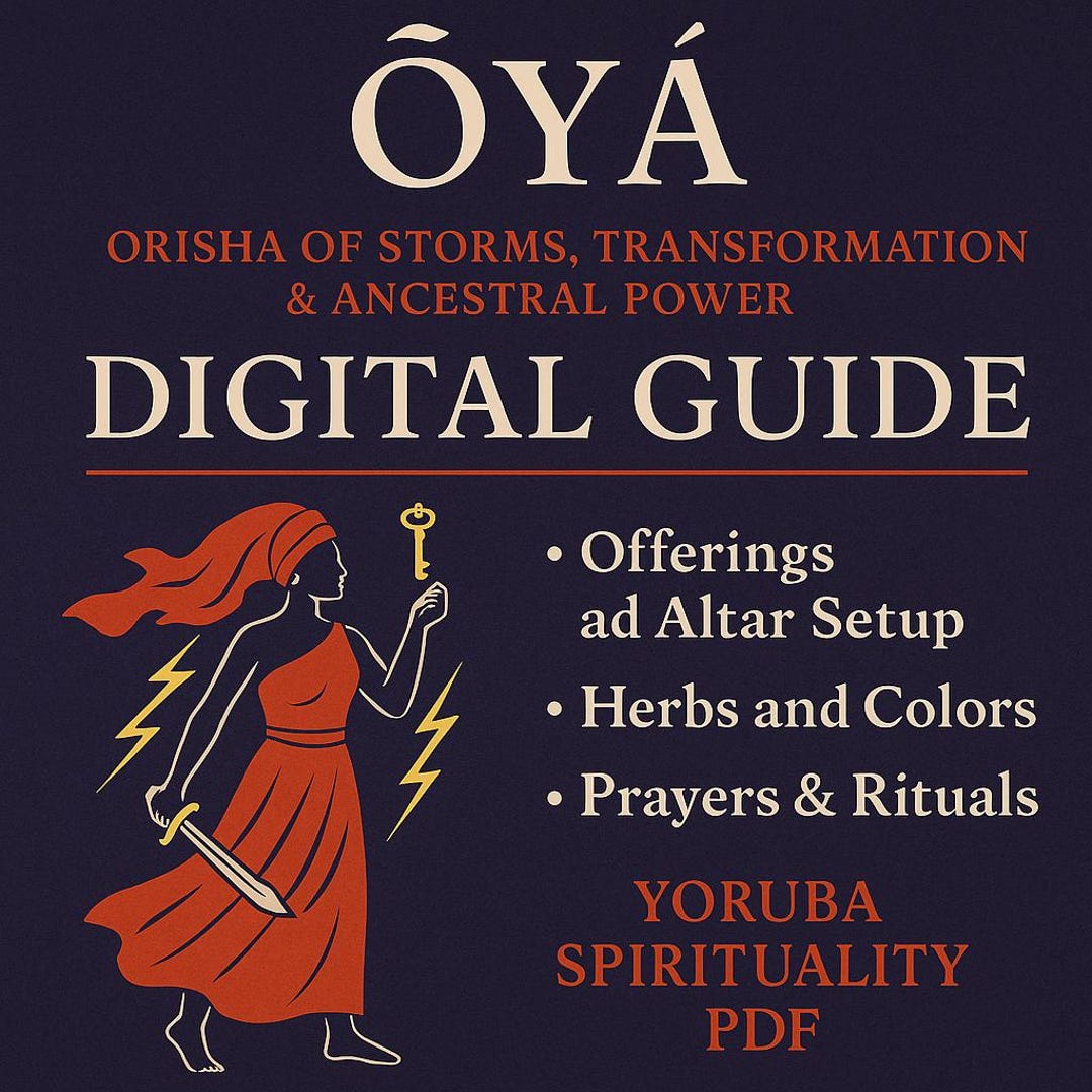Oya Òyá Digital Guide | Orisha of Storms, Transformation & Ancestral ...